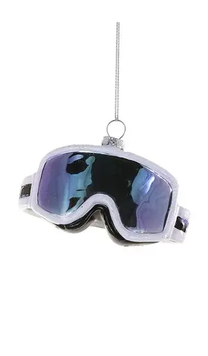 CODY FOSTER & CO Apres Ski Goggles Ornament - Purple