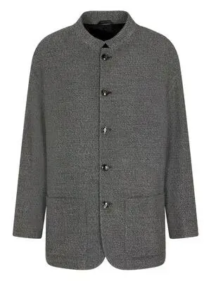 Giorgio Armani Textured Long-sleeve Blazer