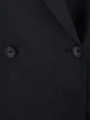 Tagliatore Tagliatore Double-Breasted Jacket With Notched Lapels Black