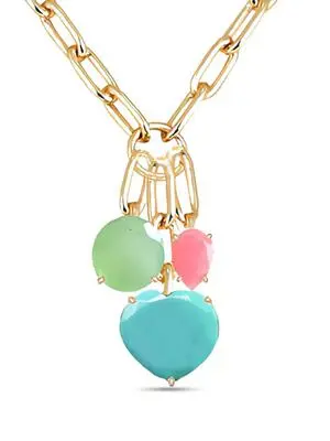 ATELIER MON Clustered Heart Motif Necklace