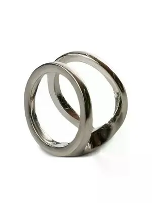 Hoorsenbuhs Polished Finish Double Band Ring