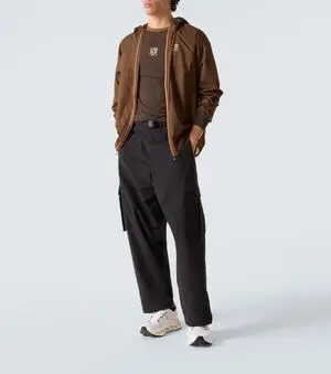 Loewe X On Logo Technical Long Sleeve Top In Toffee