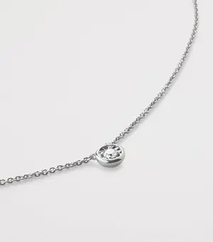 Monica Vinader Small Sterling And Diamond Necklace