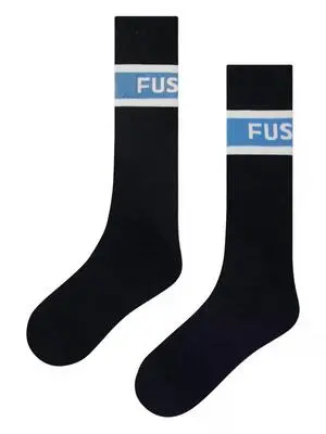 Fusalp Colour-block Jacquard Socks - Black