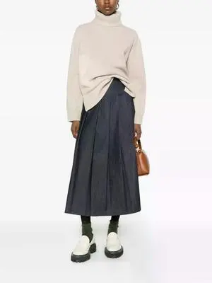 Maison Kitsuné Roll Neck Wool Jumper - Neutrals