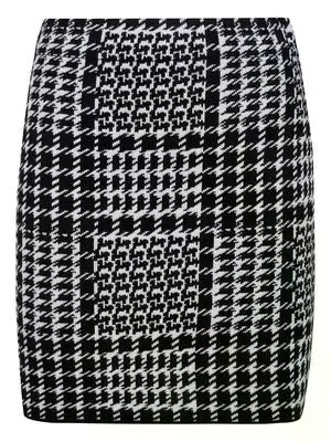 TWINSET Houndstooth Mini Skirt - Black