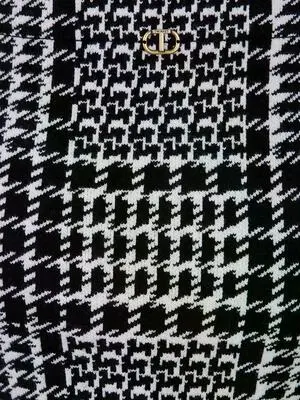 TWINSET Houndstooth Mini Skirt