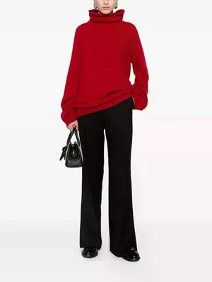 ISABELLE BLANCHE Embellished Straight Leg Trousers - Black