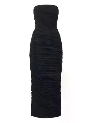 Magda Butrym Ruffled Strapless Maxi Dress