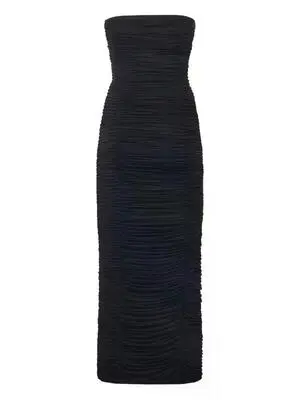Magda Butrym Ruffled Strapless Maxi Dress