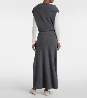 LISA YANG Torie Knitted Cashmere Maxi Skirt
