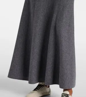 LISA YANG Torie Knitted Cashmere Maxi Skirt