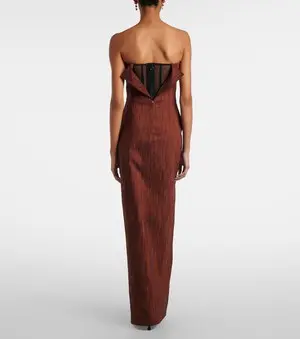 ROKSANDA Shani Wool And Cotton Bustier Gown