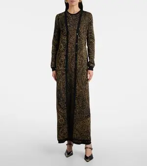 Etro Paisley Wool-blend Lame Cardigan