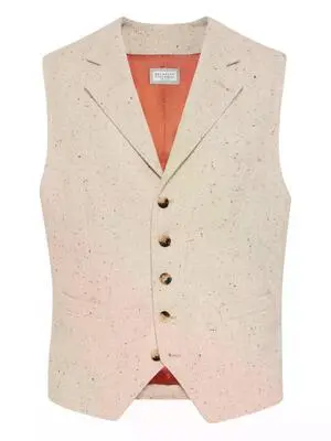 Brunello Cucinelli Button-fastening Waistcoat - Neutrals