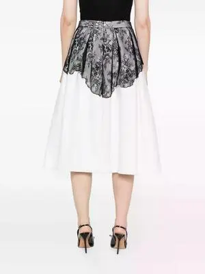 YCH Lace Trimmed Midi Skirt