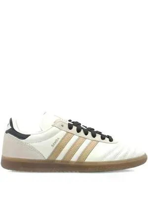 Adidas Samba Stripes Leather Sneakers - Neutrals