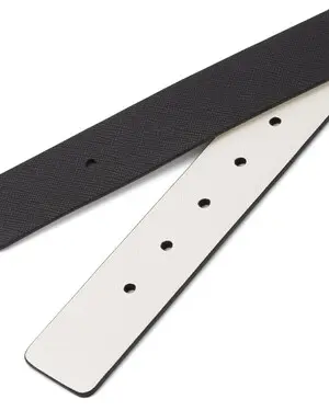 Prada Reversible Saffiano Leather Belt Strap