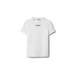 MIU MIU Miu Miu Seamless T-Shirt With Jacquard Logo