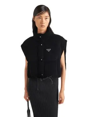 Prada Cropped Convertible Down Jacket
