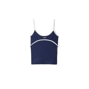 Miu Miu Stretch Jersey Top - Blue/white