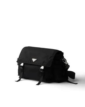 Prada Re-nylon And Leather Bag - Black