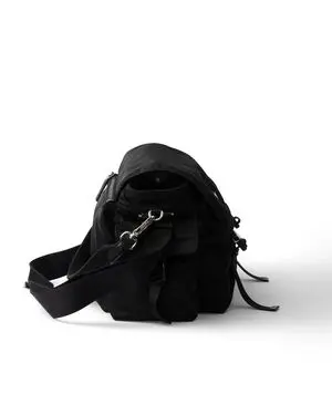 Prada Re-nylon And Leather Bag - Black