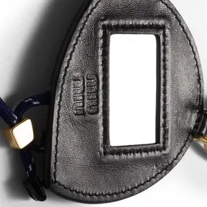 Miu Miu Leather Key Ring Trick - Burgundy