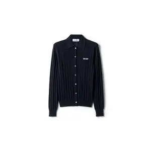 Miu Miu Buttoned Cashmere Cardigan - Navy