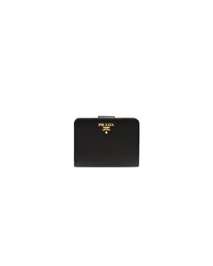 Prada Small Saffiano Leather Wallet - Black