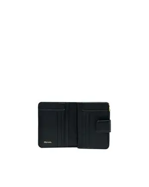 Prada Small Saffiano Leather Wallet - Black