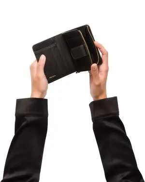 Prada Small Saffiano Leather Wallet - Black
