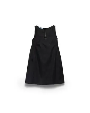 Prada Re-nylon Mini Dress - Black