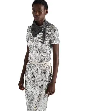 Prada Embroidered Sequin Top