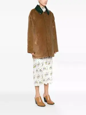 N°21 Crocodile-collar Corduroy Jacket