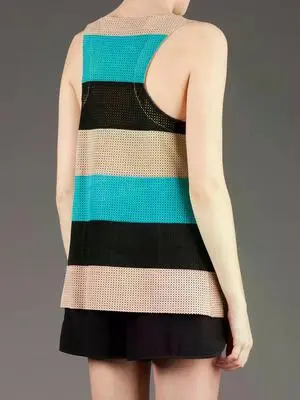 Drome Striped Goatskin Vest