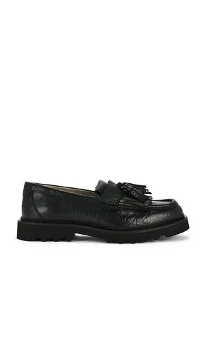ALLSAINTS Skiff Tassel Loafer - Black