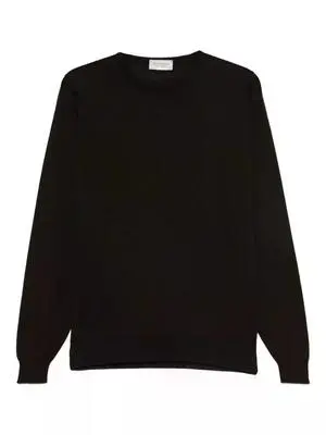 John Smedley Lundy Crew-neck Sweater - Brown