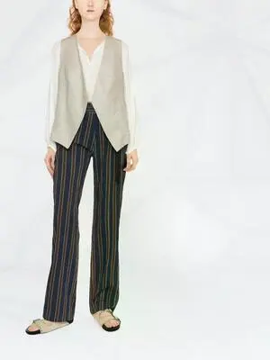 Tory Burch High-waisted Striped Trousers