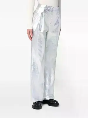 THE GARMENT Andy Wide-leg Trousers - Silver