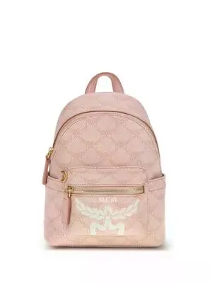 Mcm Stark Lauretos Chain Backpack - Pink
