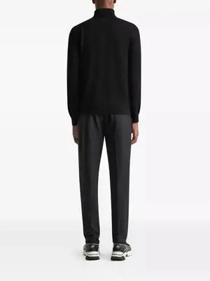 Fusalp Natom Quarter Zip Sweatshirt With Intarsia Stripe Detail
