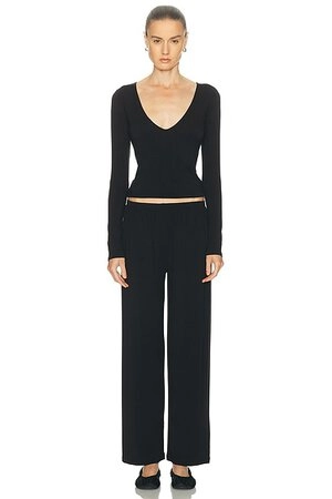 KYE Long Sleeve V-neck Top