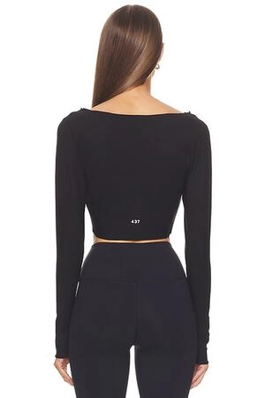 437 The Wrap Top - Black