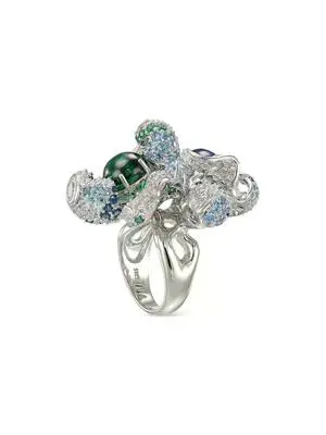 ANABELA CHAN Blossom Rhodium Vermeil Multi-stone Ring