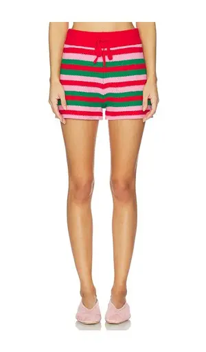 Beach Riot Balboa Striped Knit Shorts - Multi