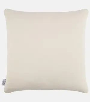 LES-OTTOMANS Silk And Cotton Velvet Cushion