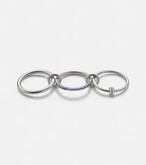 SPINELLI KILCOLLIN Raneth Sterling Ring With Sapphires And Diamonds