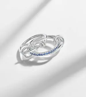 SPINELLI KILCOLLIN Raneth Sterling Ring With Sapphires And Diamonds