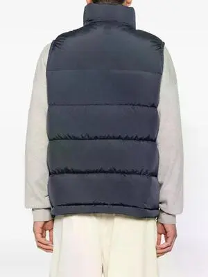 Maison Kitsuné Puffer Gilet With Concealed Fastening - Blue